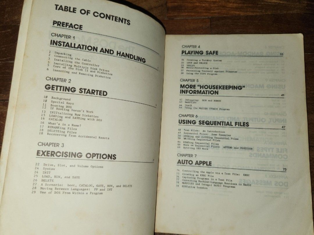 Vintage 1980s guidebook: Apple II the DOS Manual Disk Operating System ...