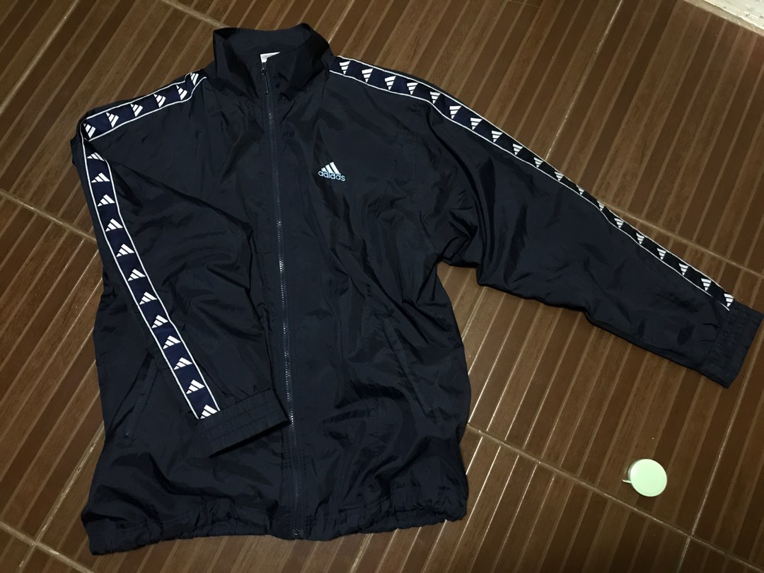 Vintage Adidas Tape Jacket, Men's Fashion, Coats, Jackets and Outerwear ...