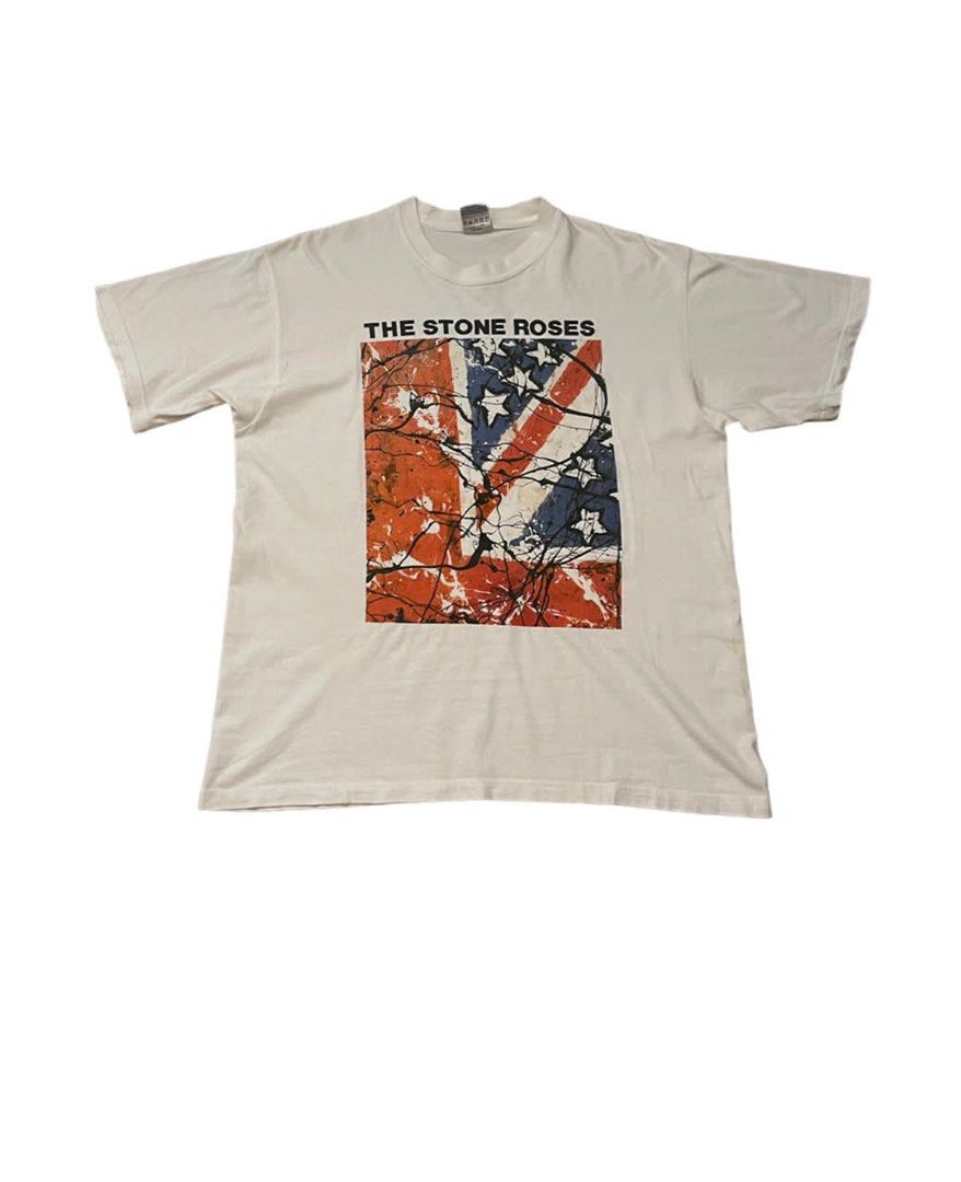 Vintage Stone Roses Band Tee, Men's Fashion, Tops & Sets, Tshirts ...