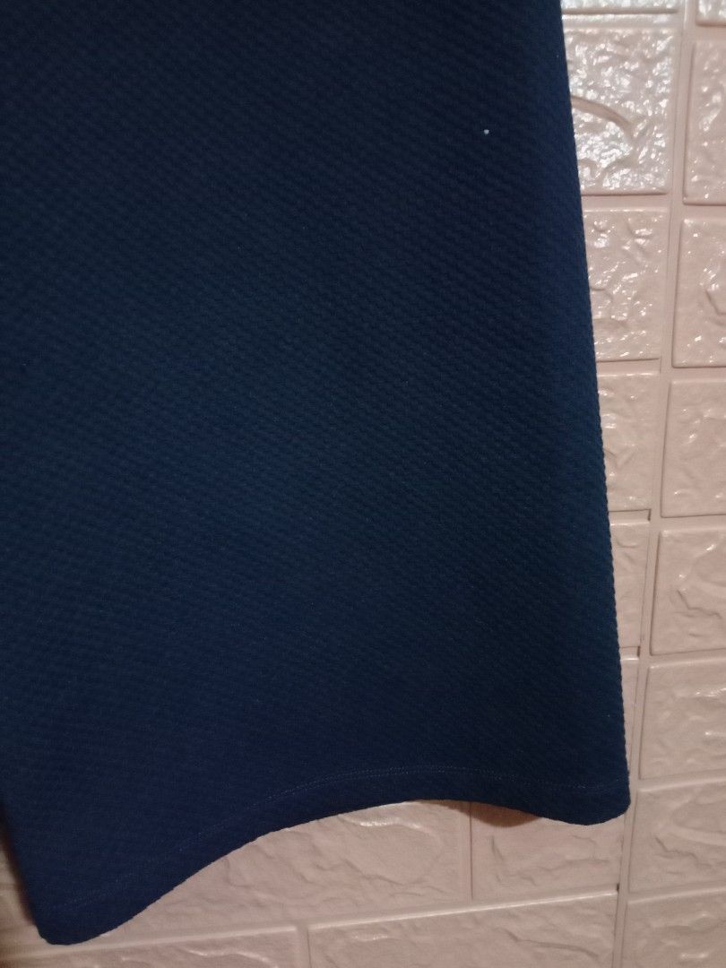 Wideleg Slacks Navy Blue, Women's Fashion, Bottoms, Other Bottoms on ...