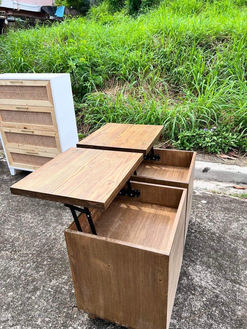 Wooden Solihiya design Dual purpose side table coffee table, Furniture ...