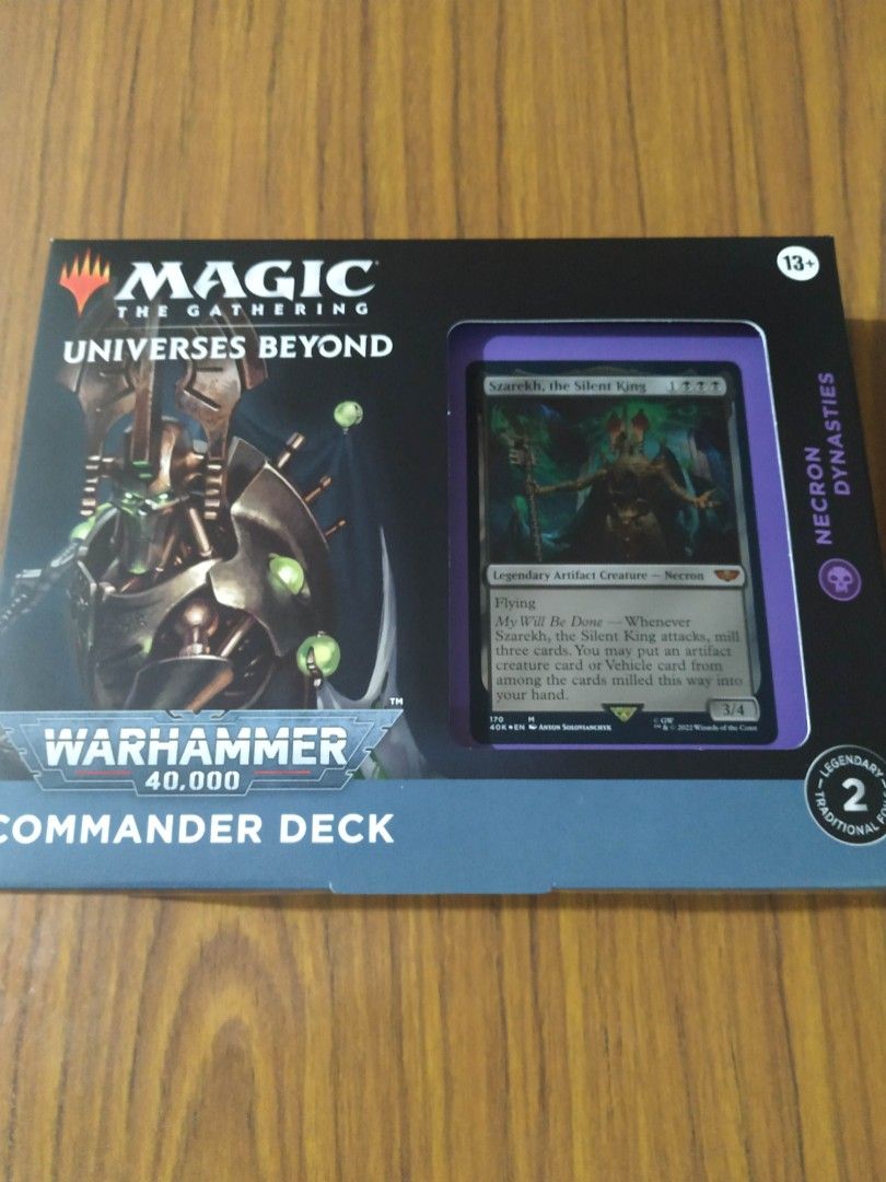 WTS 1 x Warhammer 40k Necron Dynasties Commander Precon Sealed MTG ...