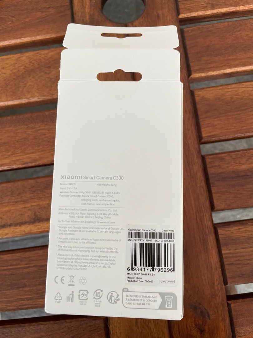 Xiaomi Smart Camera C300, Furniture & Home Living, Security & Locks ...