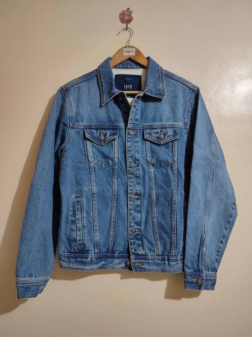 Zara man 1975 Denim Jacket Vintage Vibe, Men's Fashion, Tops & Sets ...