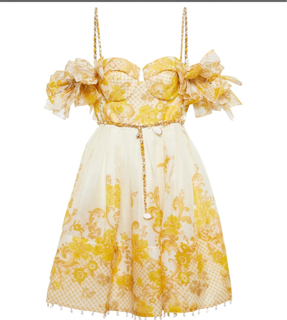 Zimmerman Postcard Linen & Silk Dress , Women's Fashion, Dresses & Sets ...