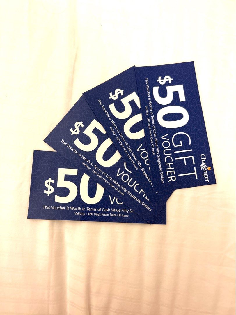 $200 challenger voucher, Tickets & Vouchers, Vouchers on Carousell