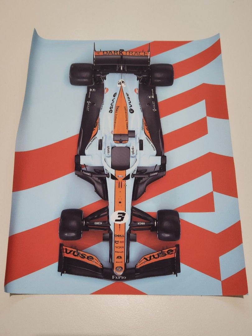 2021 Mclaren gulf oil livery poster, Hobbies & Toys, Memorabilia ...