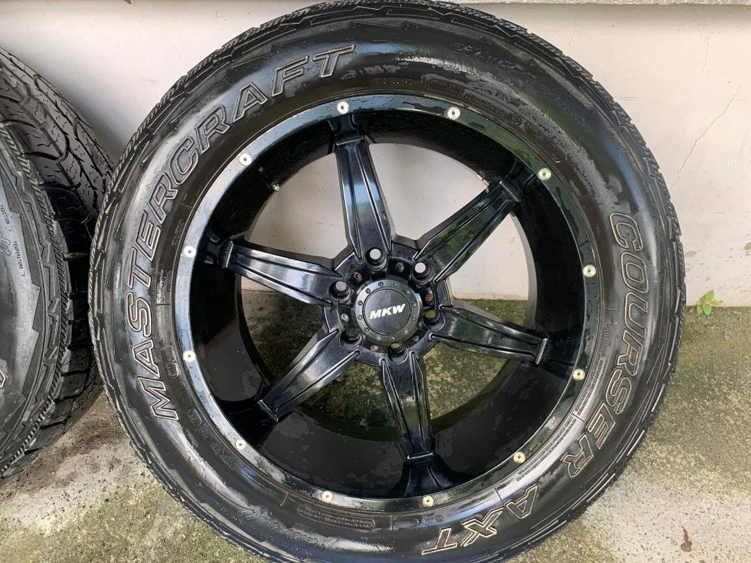 20 inch MKW mags with mastercraft axt all terrain tires, Car Parts ...