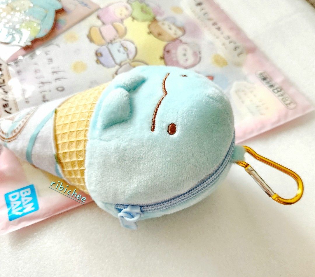 [$24 SET] Sumikko Gurashi Tokage Summer Icecream Cone Mascot / Plushie ...