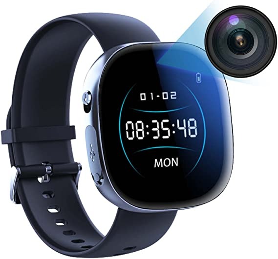 32GB Hidden Camera Watch with Time Display Spy Camera with HD1080P, 傢俬 ...