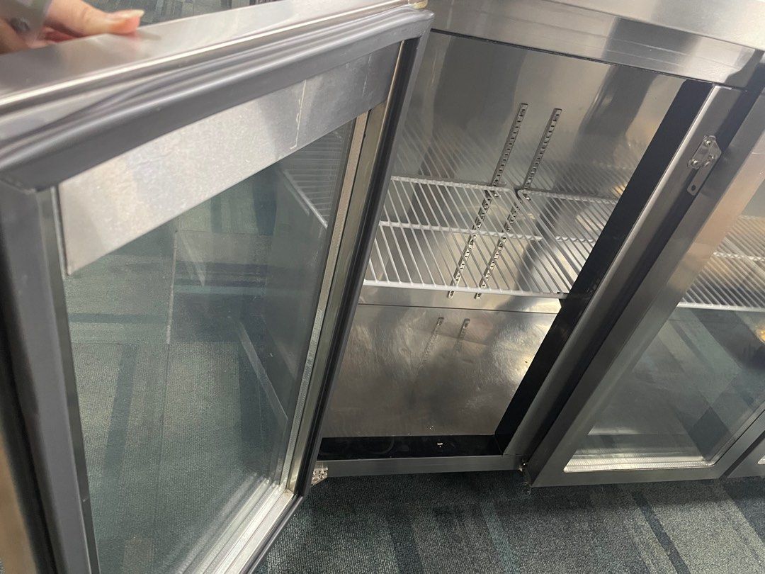 3 glass door bar counter chiller / display chiller / commercial ...