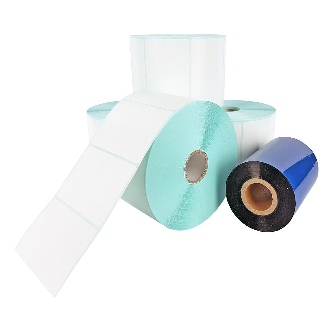 3"(W) X 2"(H) Plain White Satin Barcode Labels, Computers & Tech, Parts ...