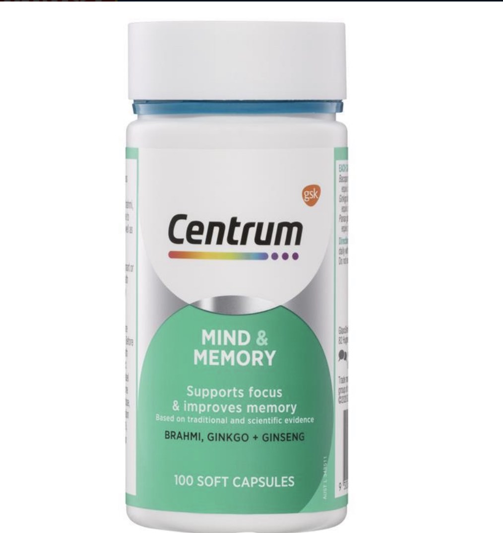 澳洲版 善存 Centrum Mind & Memory 100 粒, 健康及營養食用品, 健康補充品, 健康補充品 - 維他命及補充品 ...
