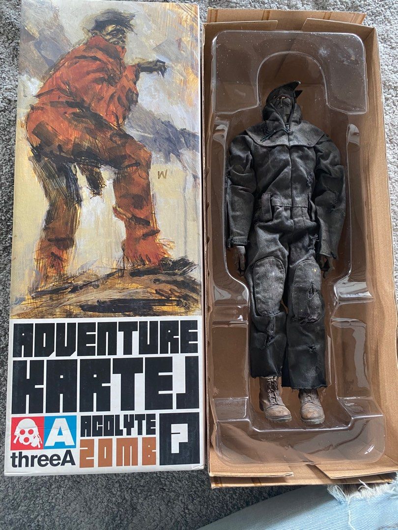 Adventure Kartel Acolyte Zomb Commander 3A Orange Suit Zombie Figure ...