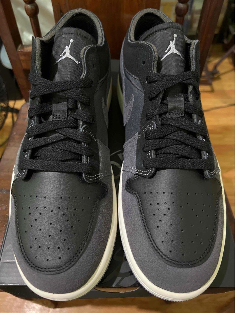 Air Jordan 1 Low SE Craft Inside Out Black, Men's Fashion, Footwear ...