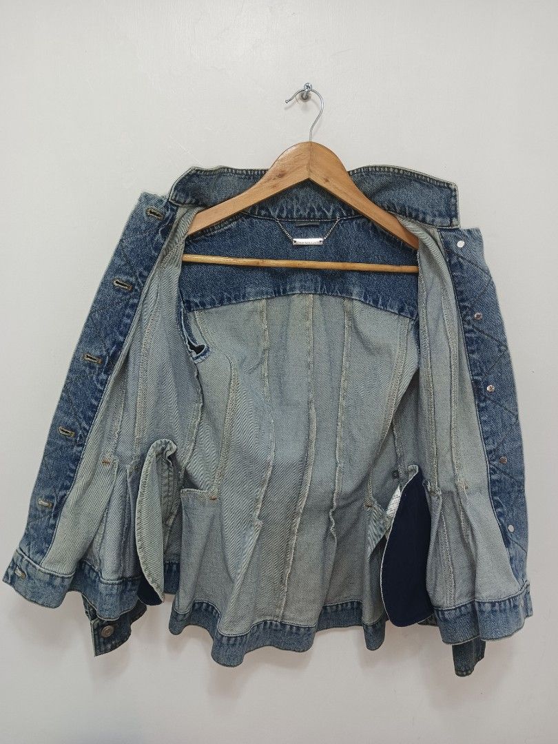 Alexander Mcqueen Double Layered Denim Jacket, Women's Fashion, Coats ...