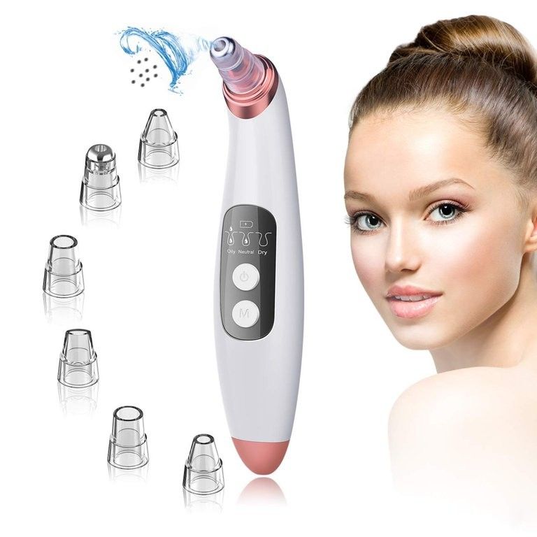 Alupper Blackhead Remover Vacuum, Suction Tool, Pimple Sucker with ...