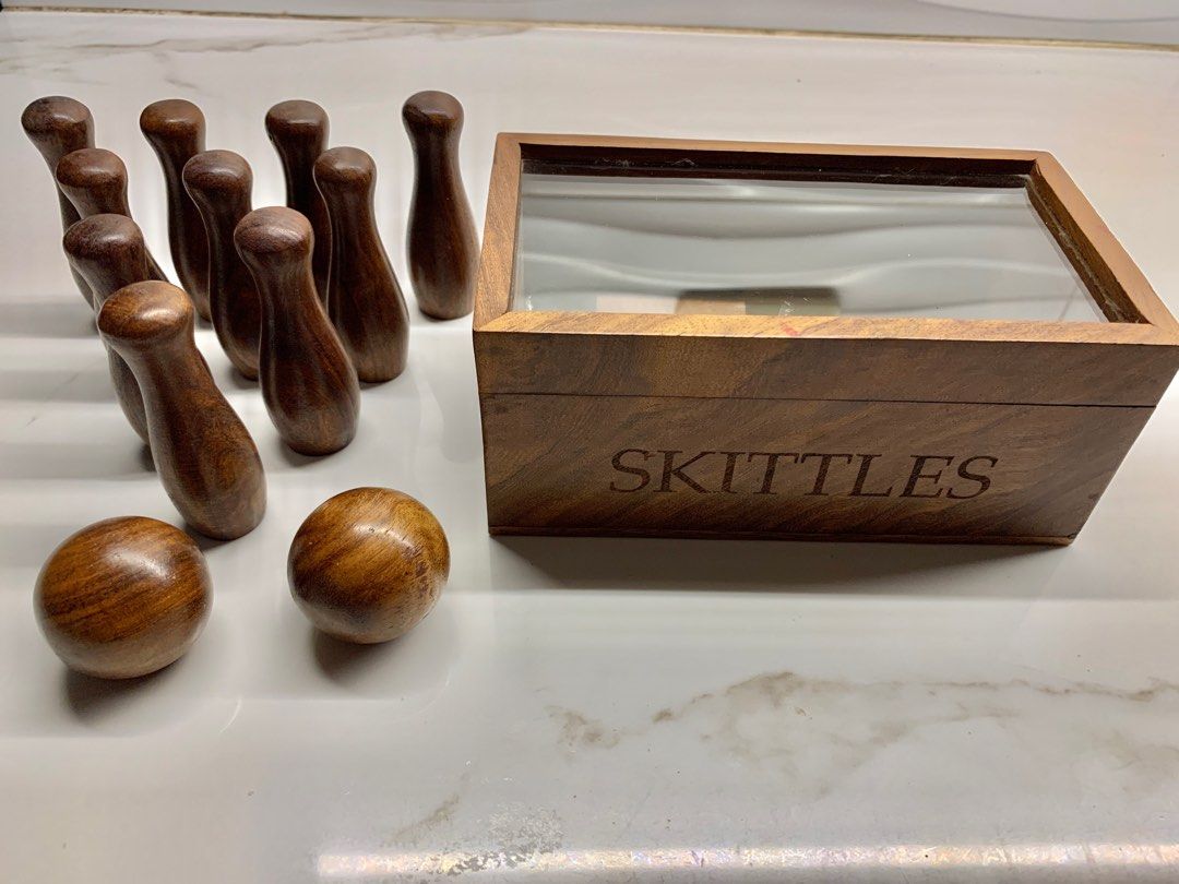 Antique Nine Pins (Skittles or Jeu de Quille) Set | AuBonMarche 1800 ...