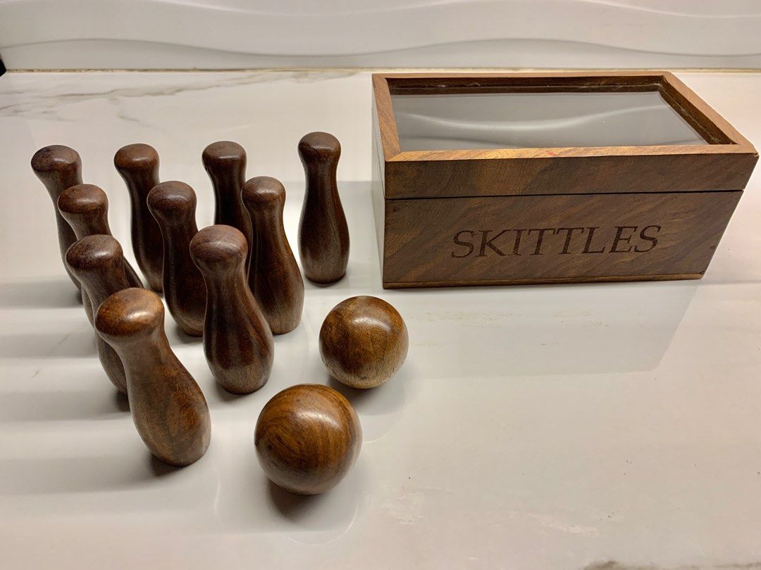 Antique Nine Pins (Skittles or Jeu de Quille) Set | AuBonMarche 1800 ...