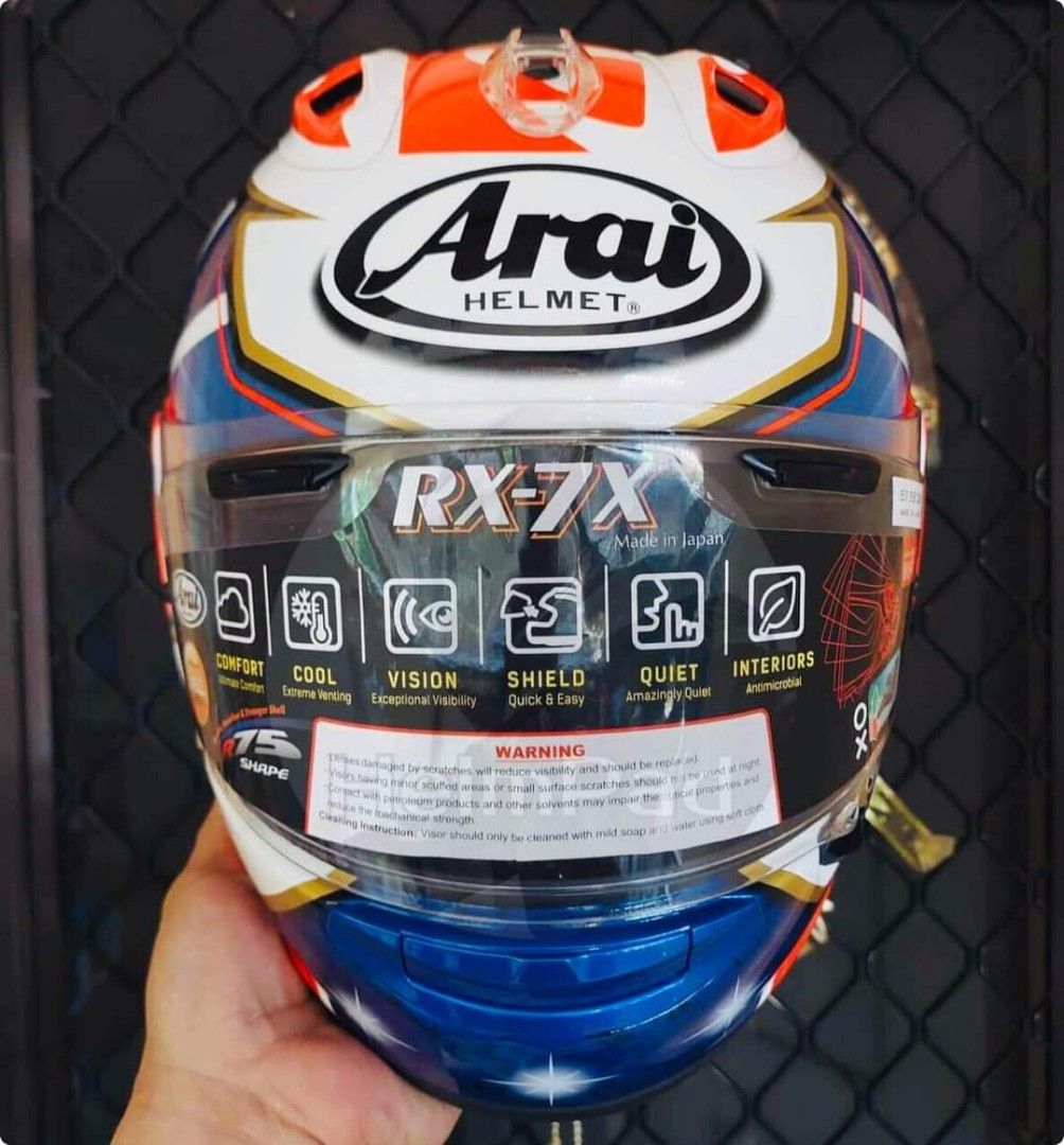 Arai RX7X Blue Spirit Dani Pedrosa, Sports Equipment, Other Sports ...