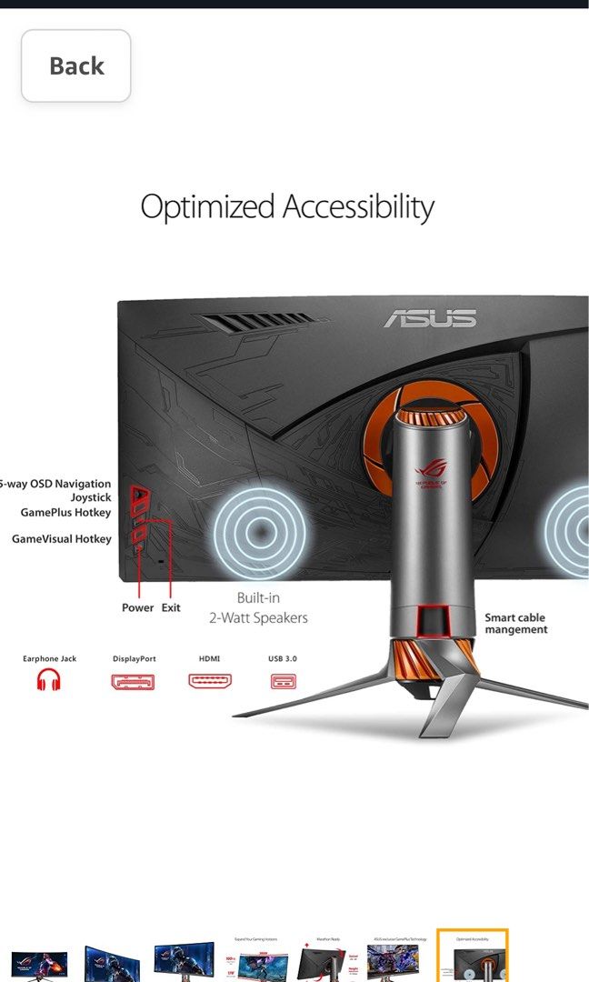 ASUS ROG SWIFT PG348Q 21:9 3440x1440p 100hz Refresh Rate G-Sync IPS ...