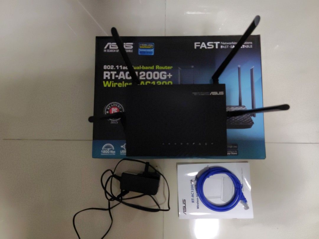 Asus RT-AC1200G+ AC1200 Dual-band Gigabit WiFi Router, Computers & Tech ...