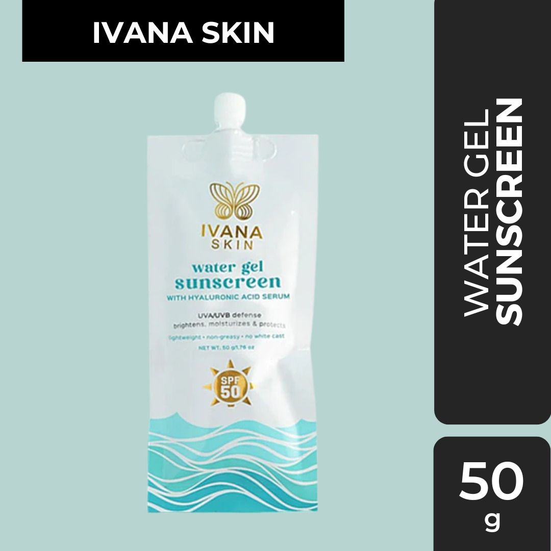Authentic Ivana Skin Water Gel Sunscreen 50 grams, Beauty & Personal ...