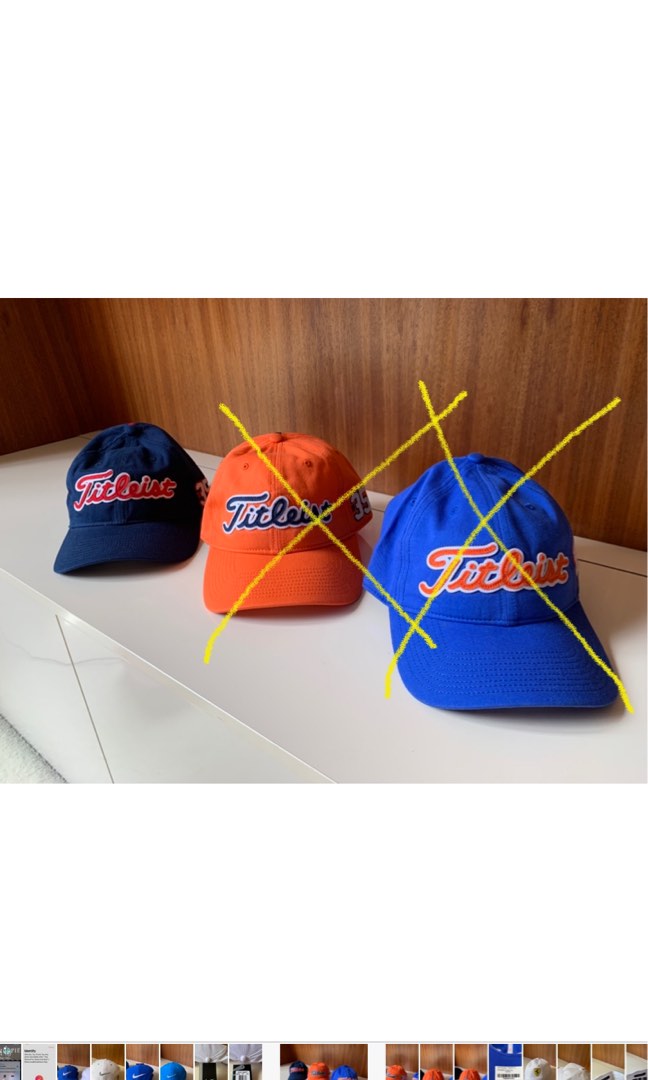 Authentic Titleist Golf Caps, Men's Fashion, Watches & Accessories ...