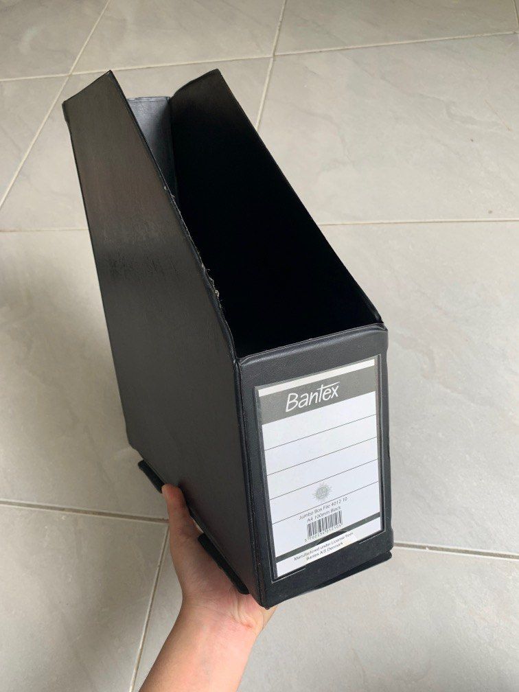 Bantex Jumbo File 4012 A4 100mm Black, Buku & Alat Tulis, Alat Tulis di Carousell