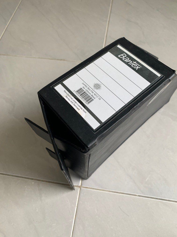 Bantex Jumbo File 4012 A4 100mm Black, Buku & Alat Tulis, Alat Tulis di Carousell