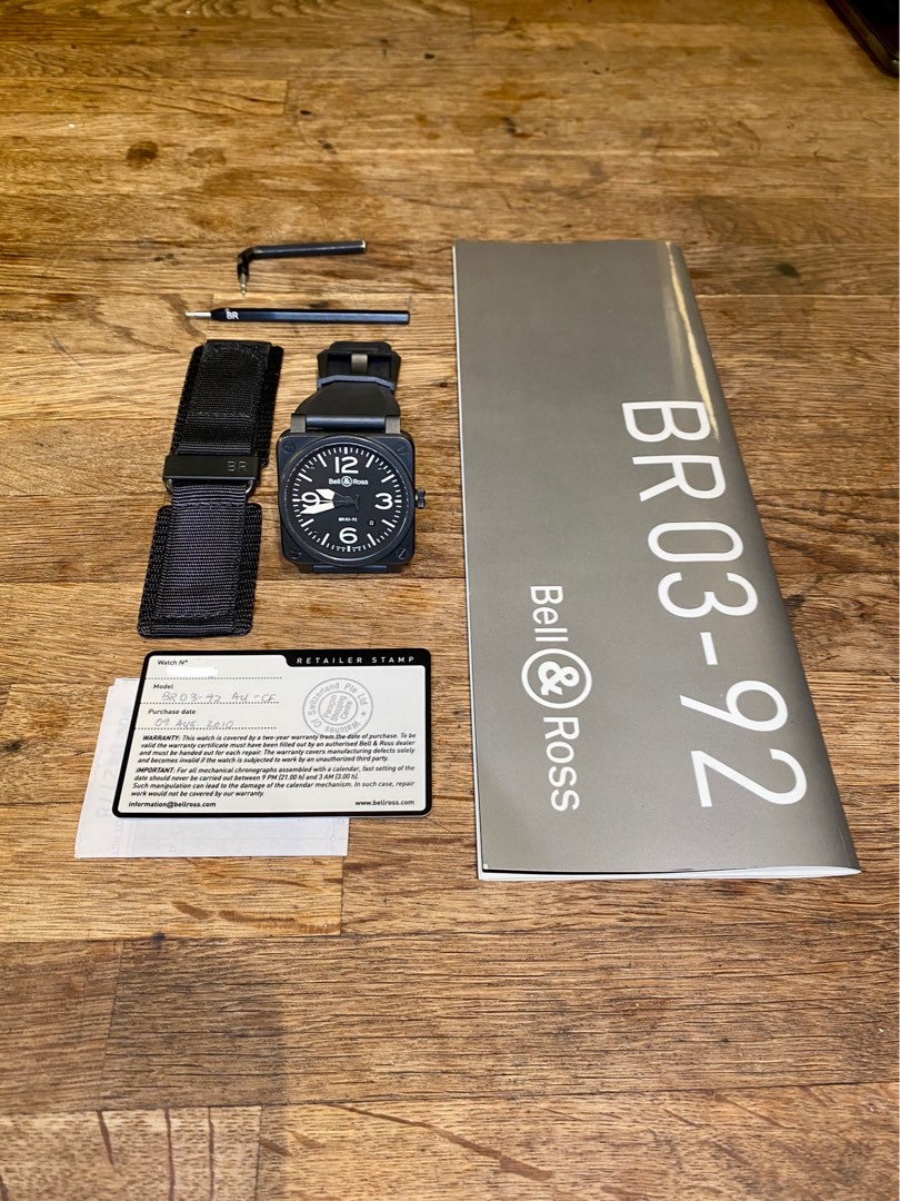 Bell & Ross BR03-92 Black Steel PVD, Luxury, Watches on Carousell