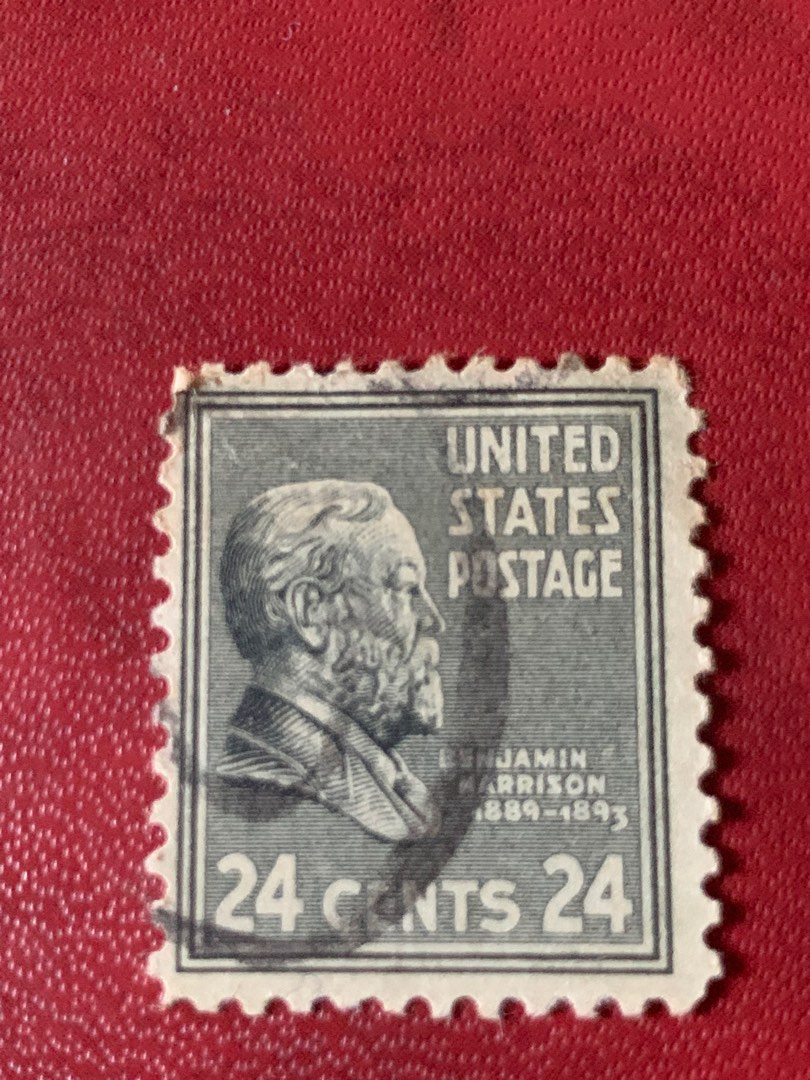 Benjamin Harrison - US postage stamp 24 cents, Hobbies & Toys ...