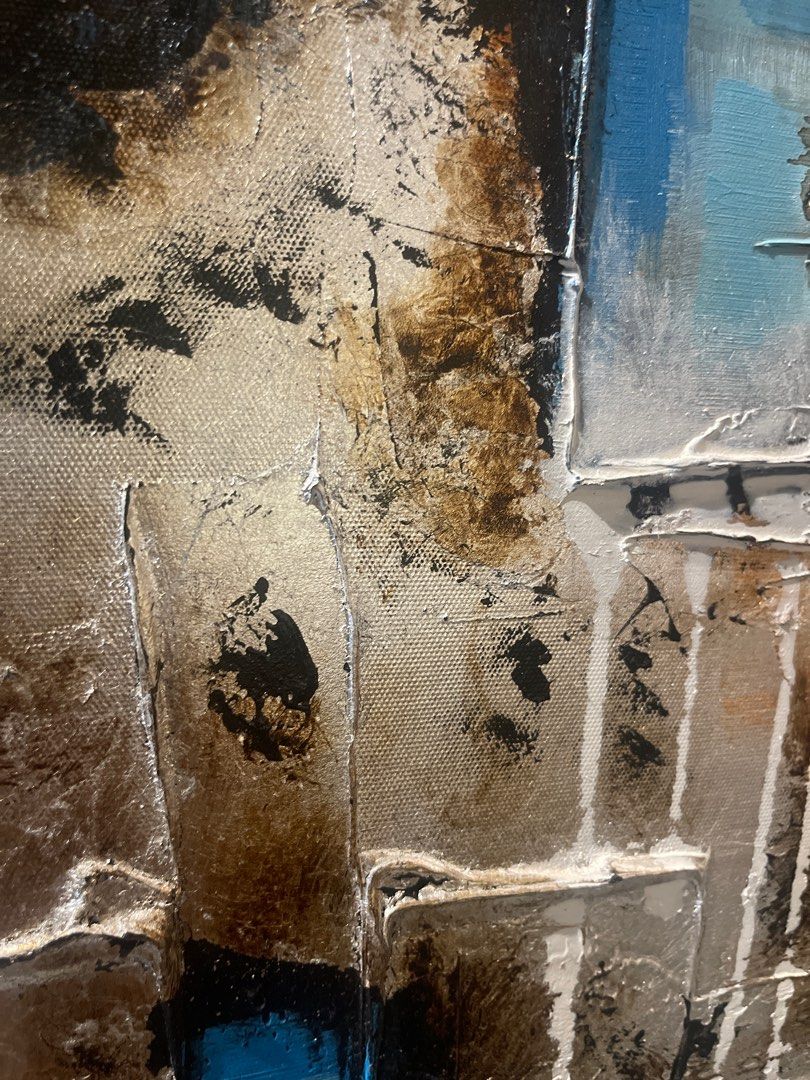 Big unique & rare abstract art by Giovanni Russo Italian artist ...