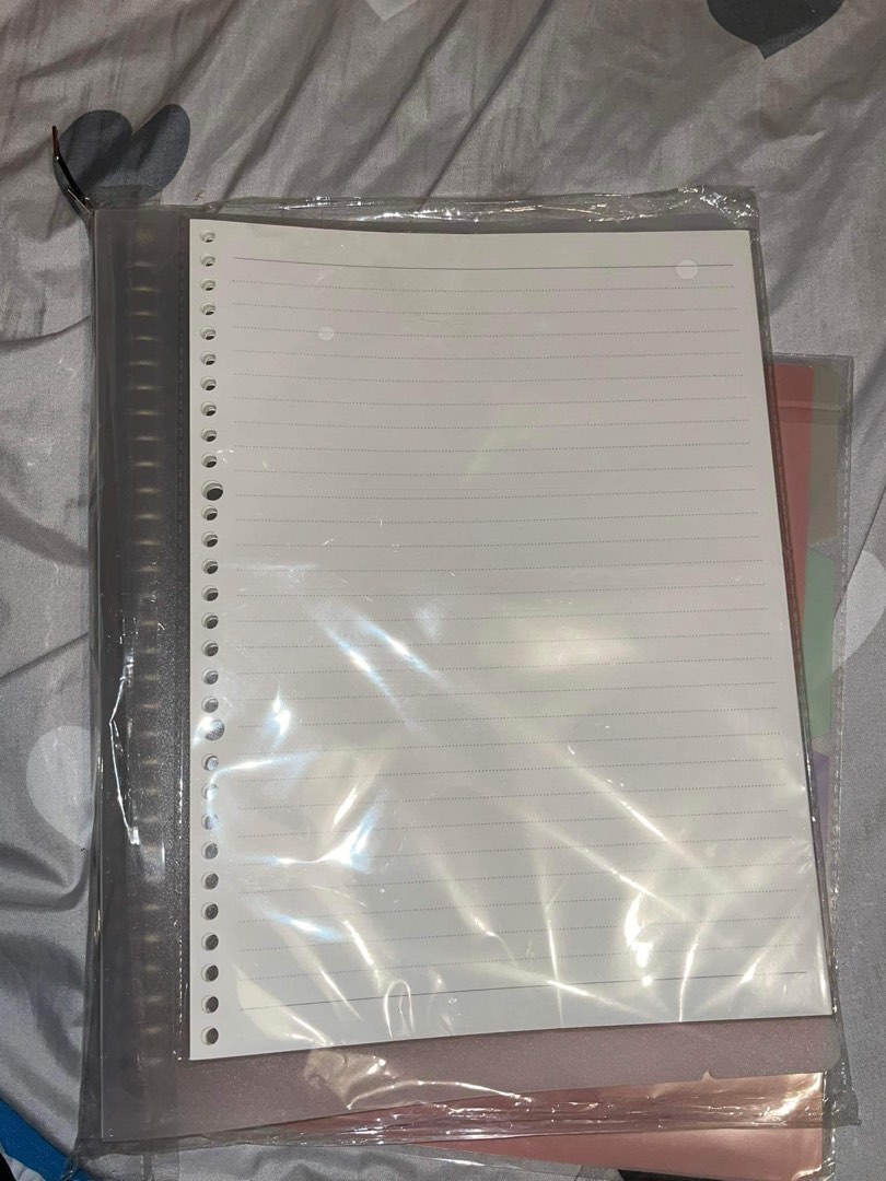 BINDER w/ INDEX SEPARATOR, Hobbies & Toys, Stationary & Craft ...