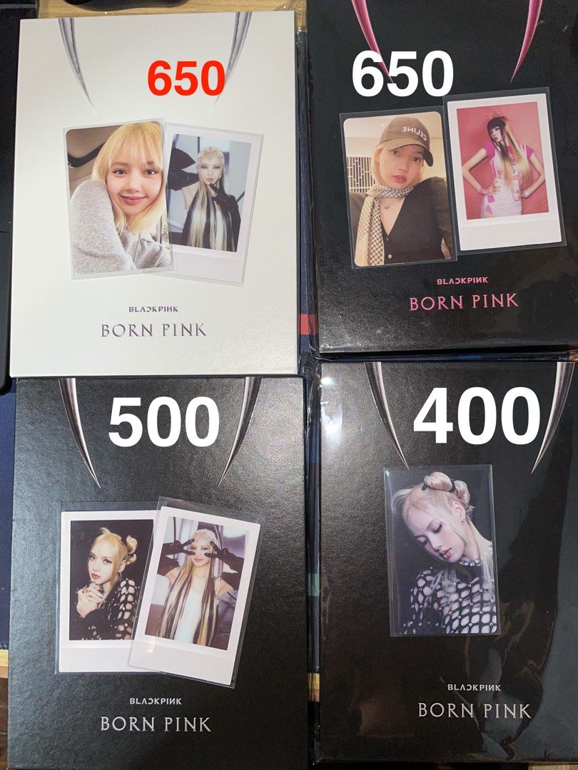 Blackpink born pink albums lisa set, Hobbies & Toys, Memorabilia ...
