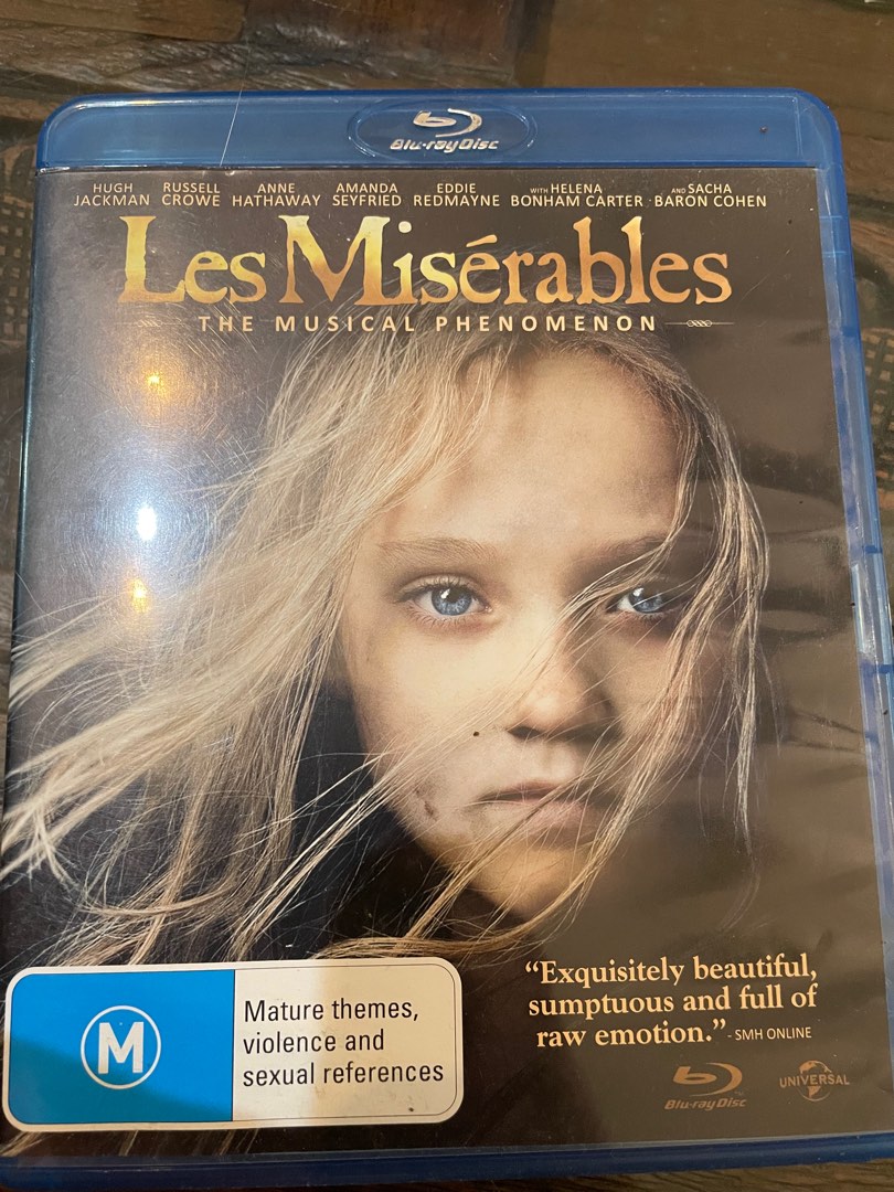 Blu Ray - Les Miserables, Hobbies & Toys, Music & Media, CDs & DVDs on ...