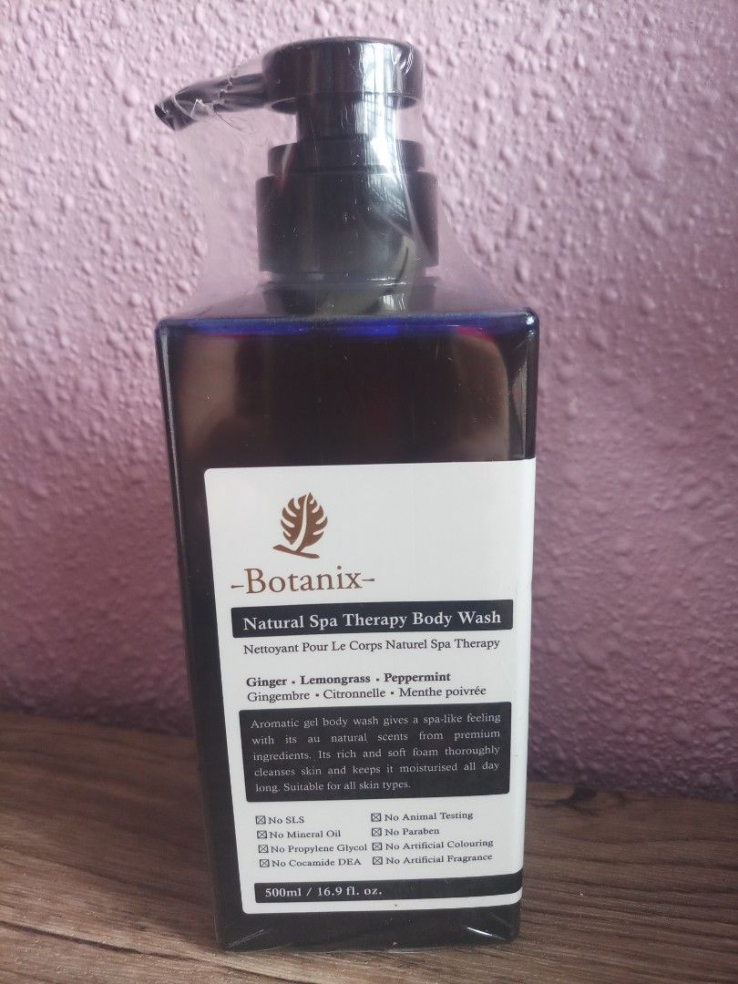 Botanix Natural Therapy Body Wash Ginger Lemongrass Peppermint 500ml ...