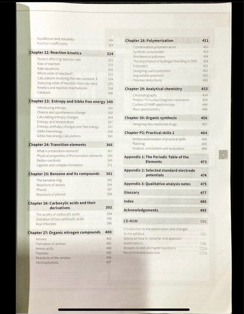 Cambridge ALEVEL Chemistry Course-book, Hobbies & Toys, Books ...