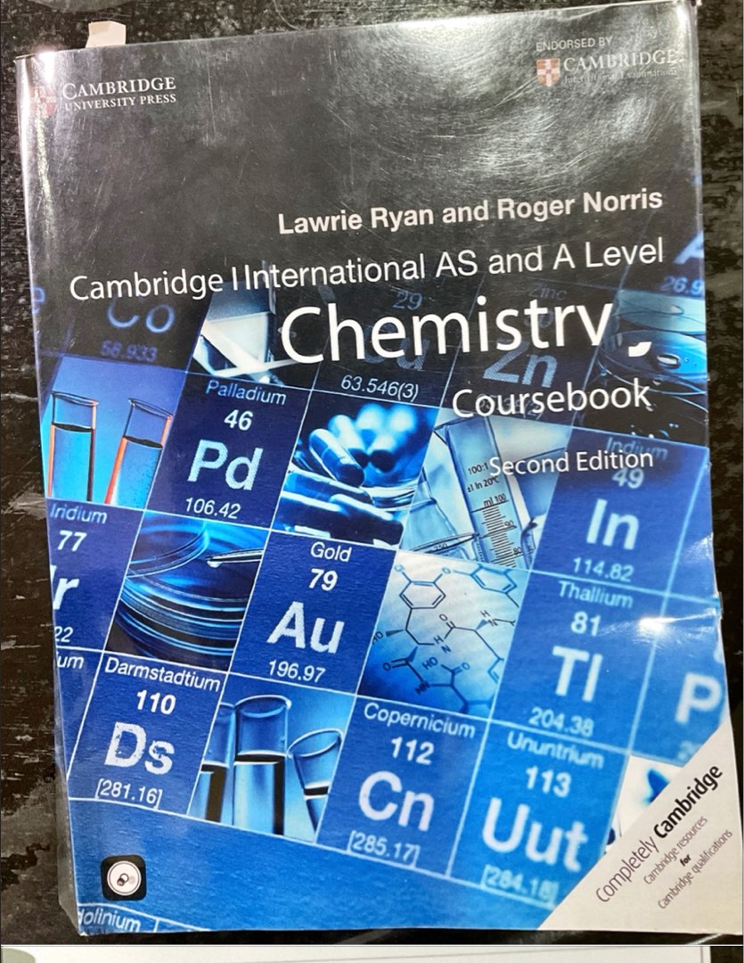 Cambridge ALEVEL Chemistry Course-book, Hobbies & Toys, Books ...