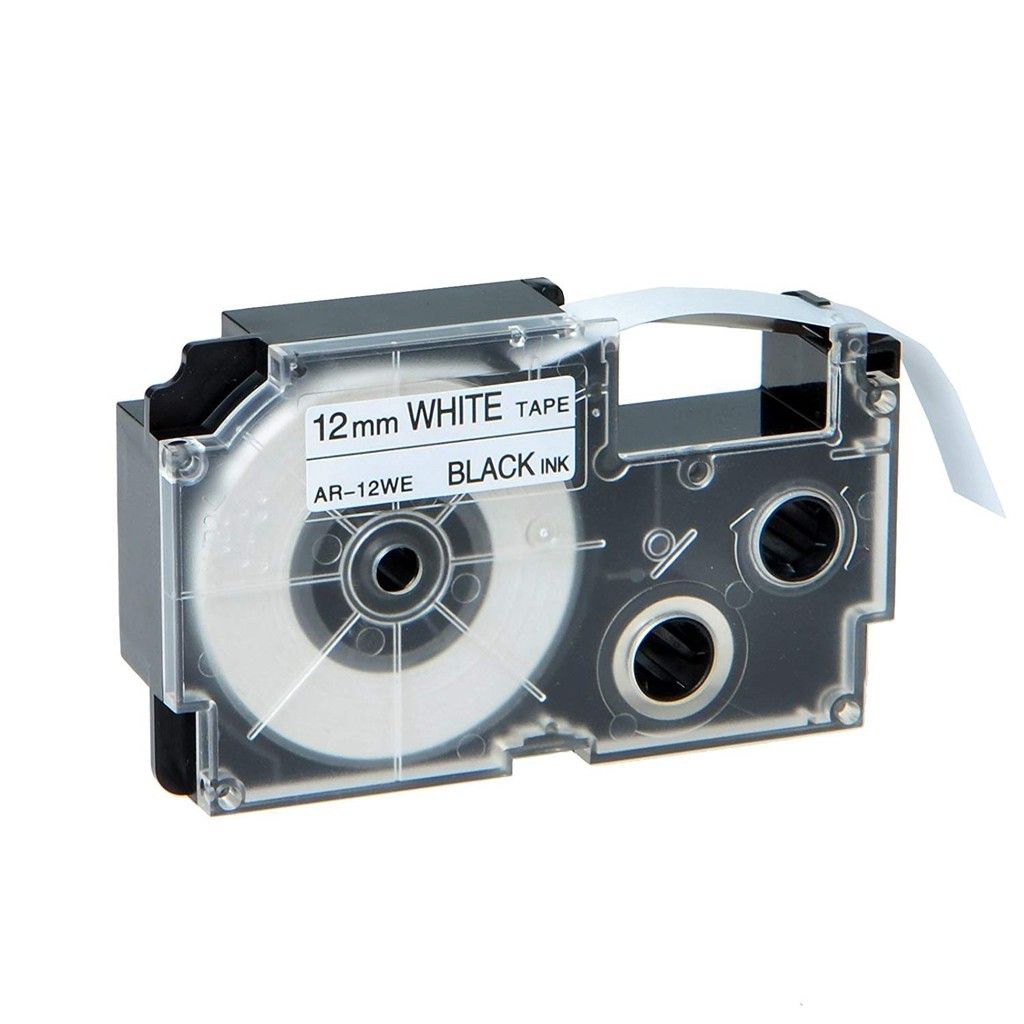 Casio label tape 18mm/24mm black on white, Hobbies & Toys, Stationery ...