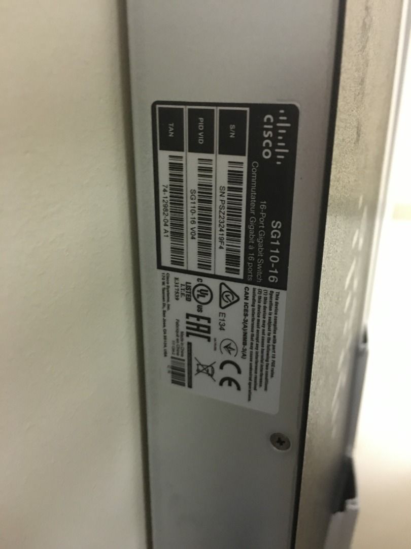 Cisco Switch 24 Ports Ethernet 2 Layer Supported, Rack, Computers ...