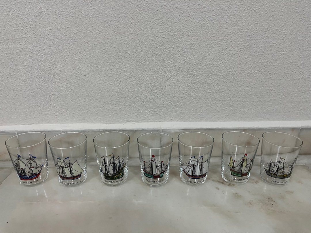 Classic small drinking glasses, Furniture & Home Living, Kitchenware ...