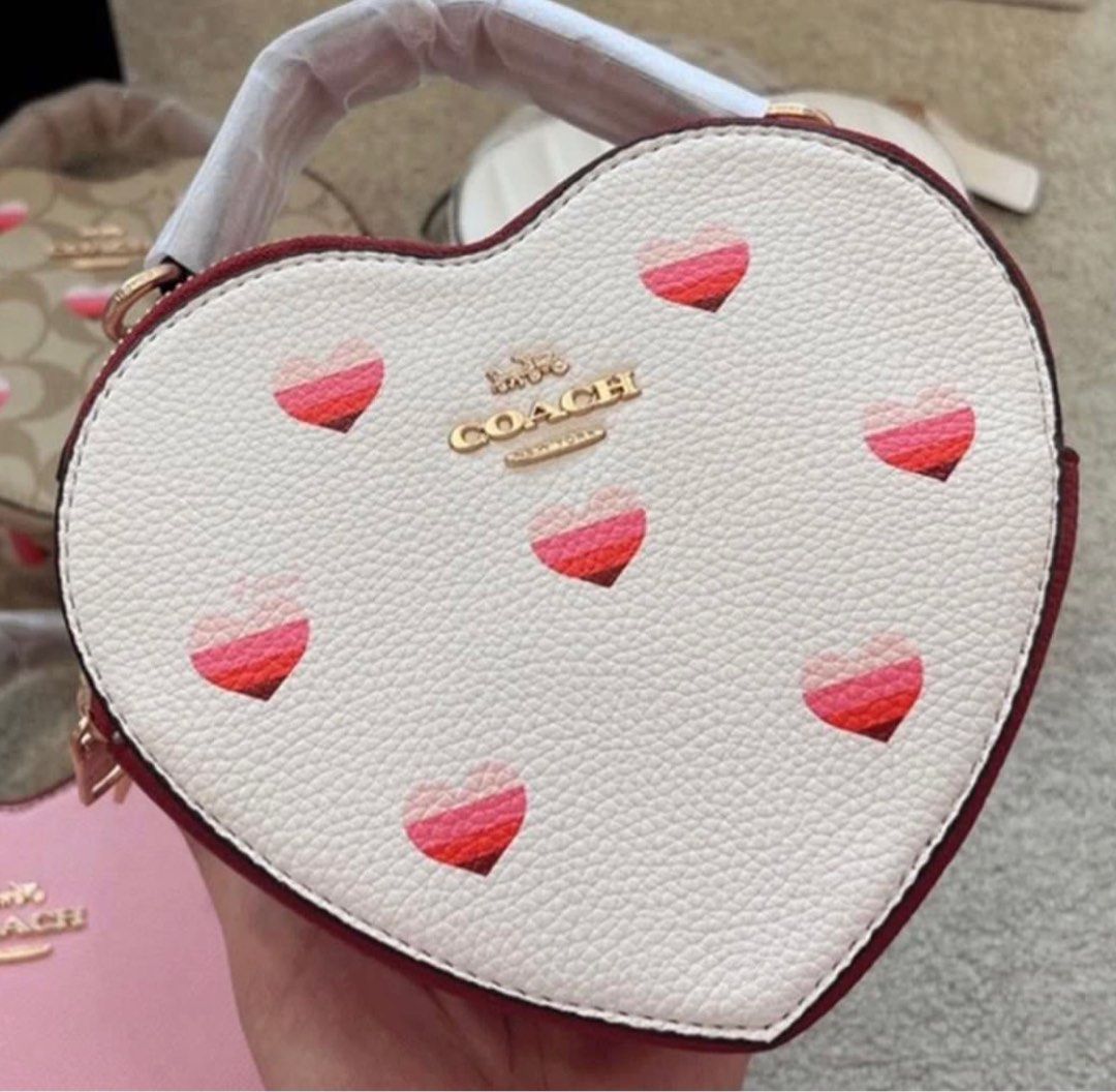 Coach Heart Print Sling Bag, Women's Fashion, Bags & Wallets, Cross ...