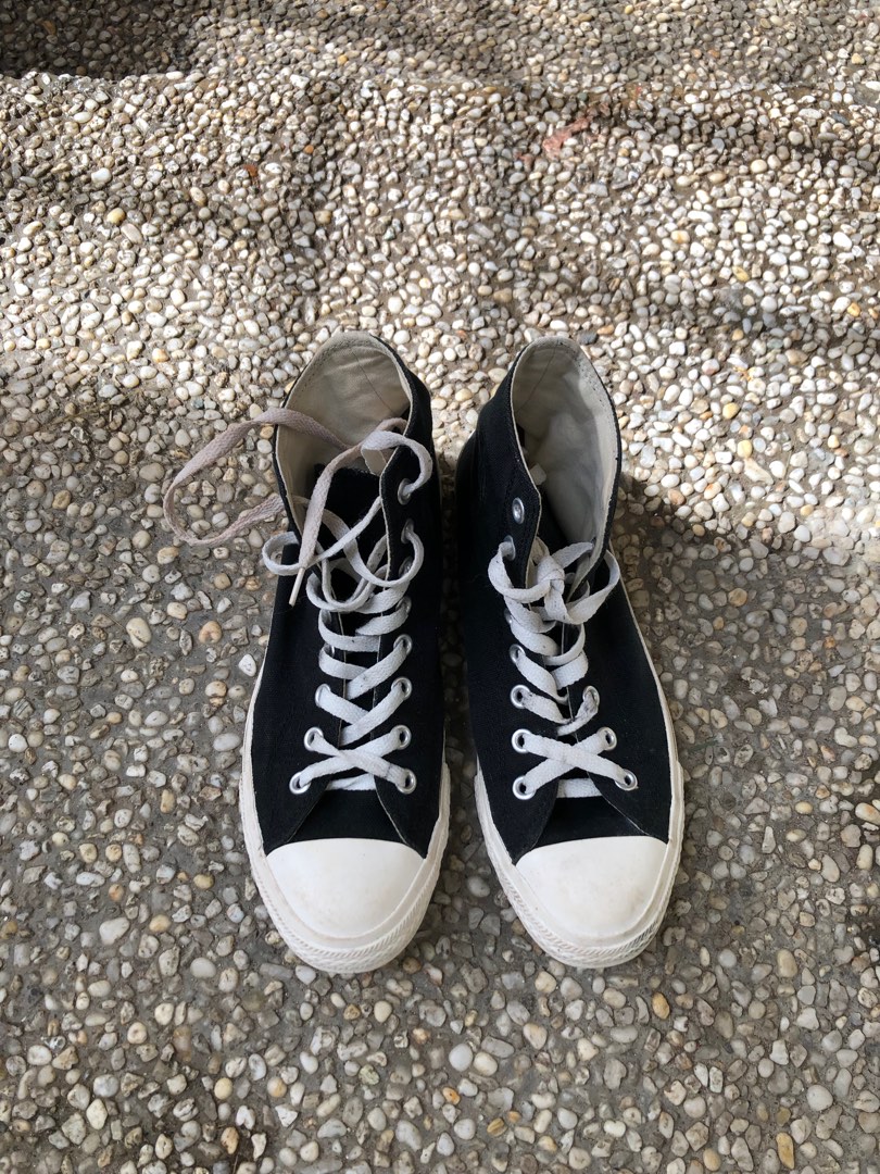 Converse CDG High Cut black, Men's Fashion, Footwear, Sneakers on Carousell