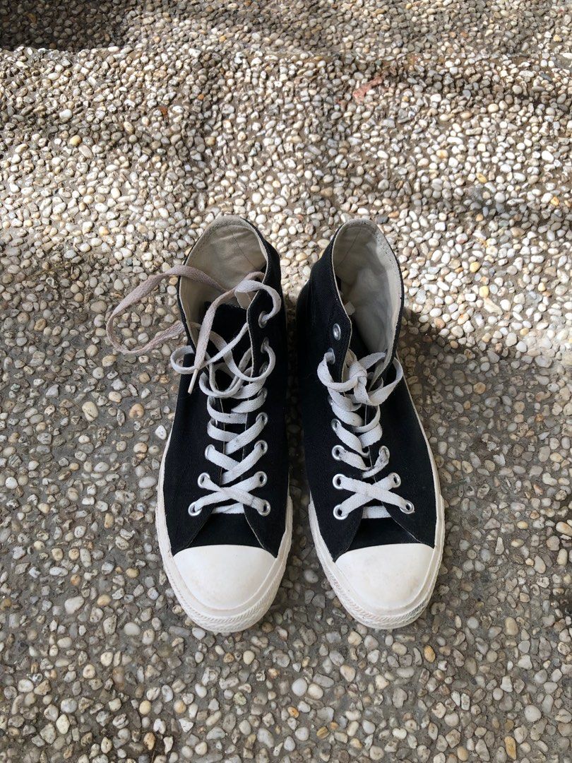 Converse CDG High Cut black, Men's Fashion, Footwear, Sneakers on Carousell