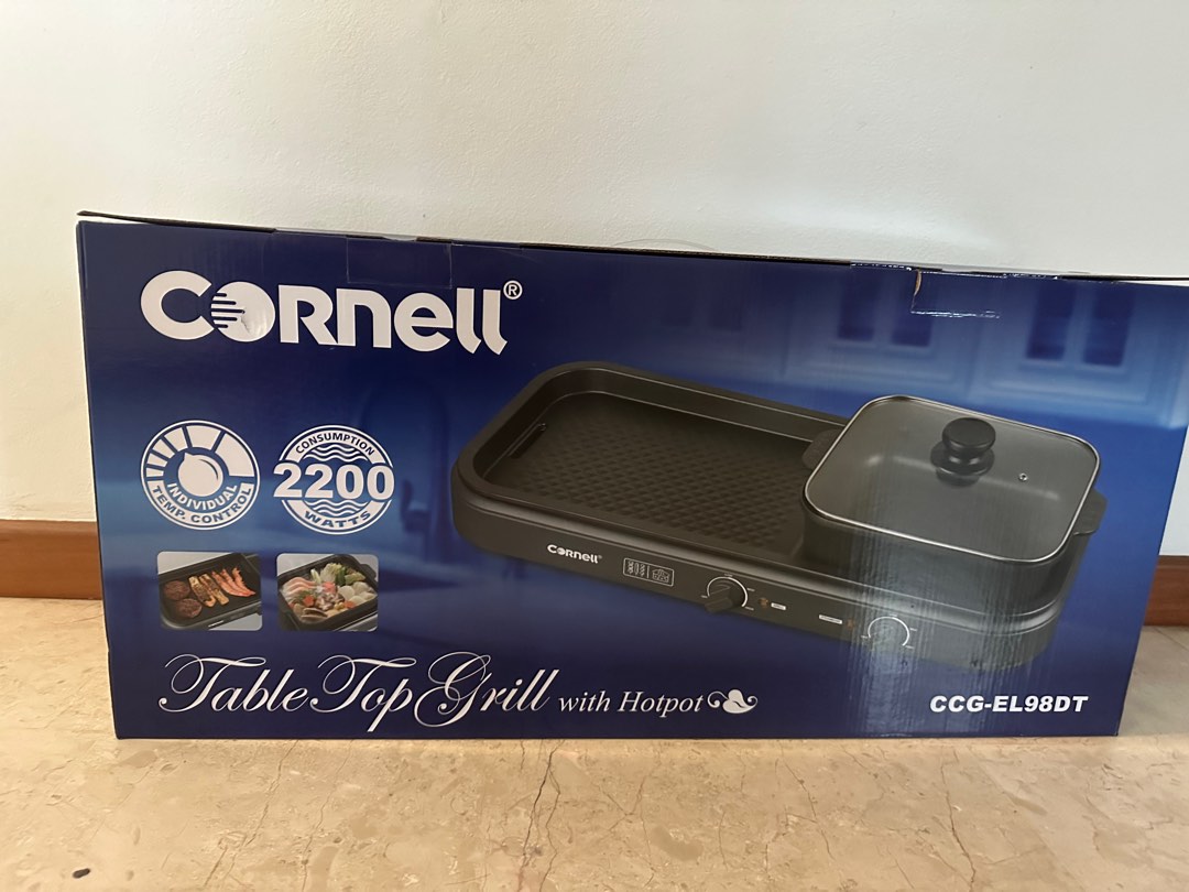 Cornell Tabletop grill with hotpot, Furniture & Home Living ...