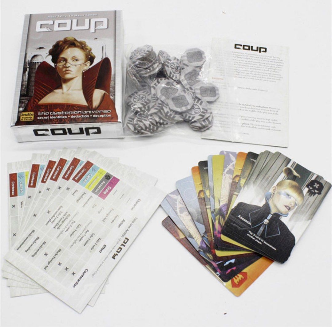 Coup Card Board Game, Hobbies & Toys, Toys & Games on Carousell