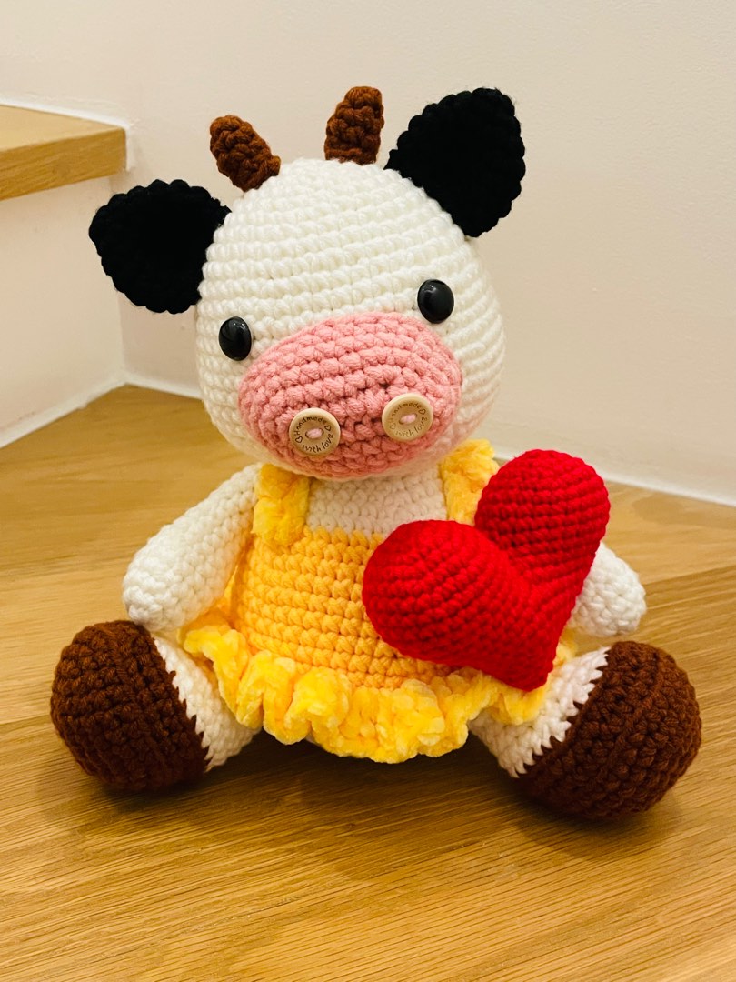 Cow with Love (made to order), Hobbies & Toys, Stationery & Craft ...