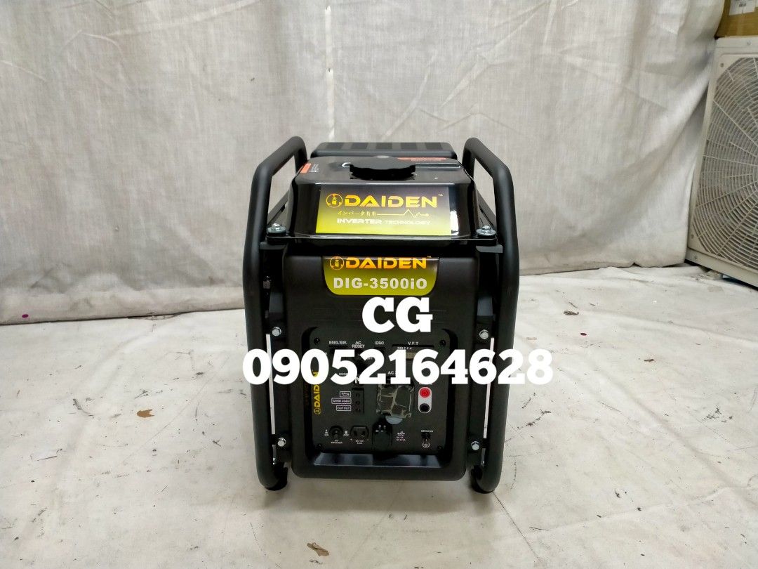 DAIDEN 3500W Gasoline Inverter Generator (Open-Type), Commercial ...