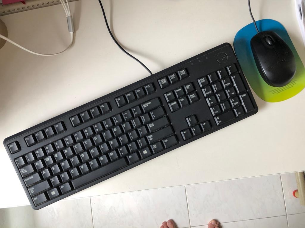 DELL keyboard KB212-B and DELL mouse combo, Computers & Tech, Parts ...